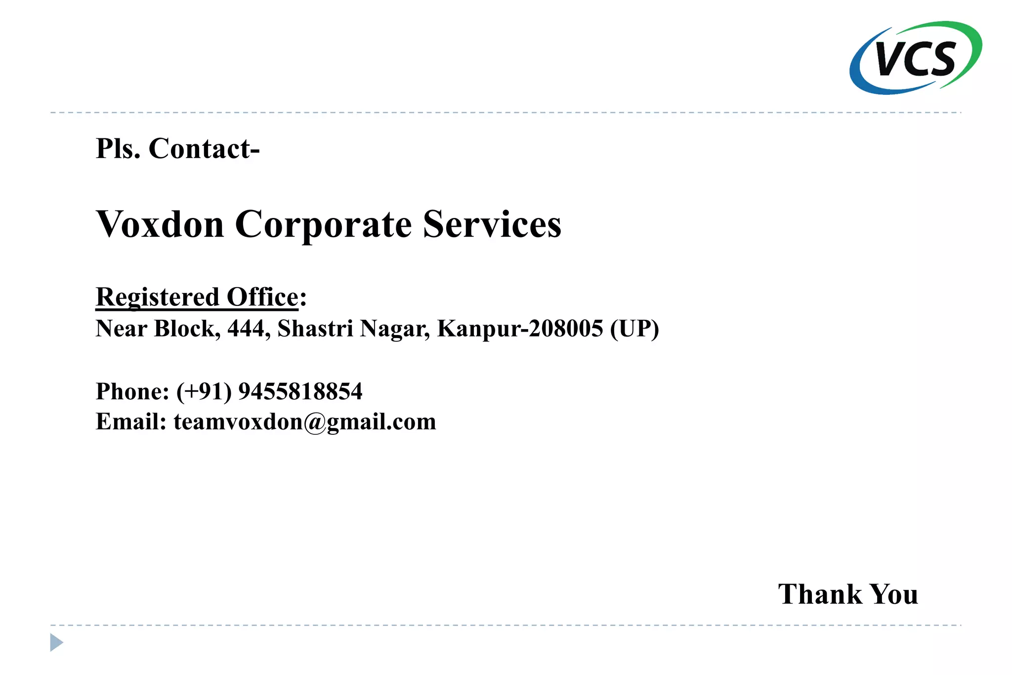 VCS presentation final | PPT