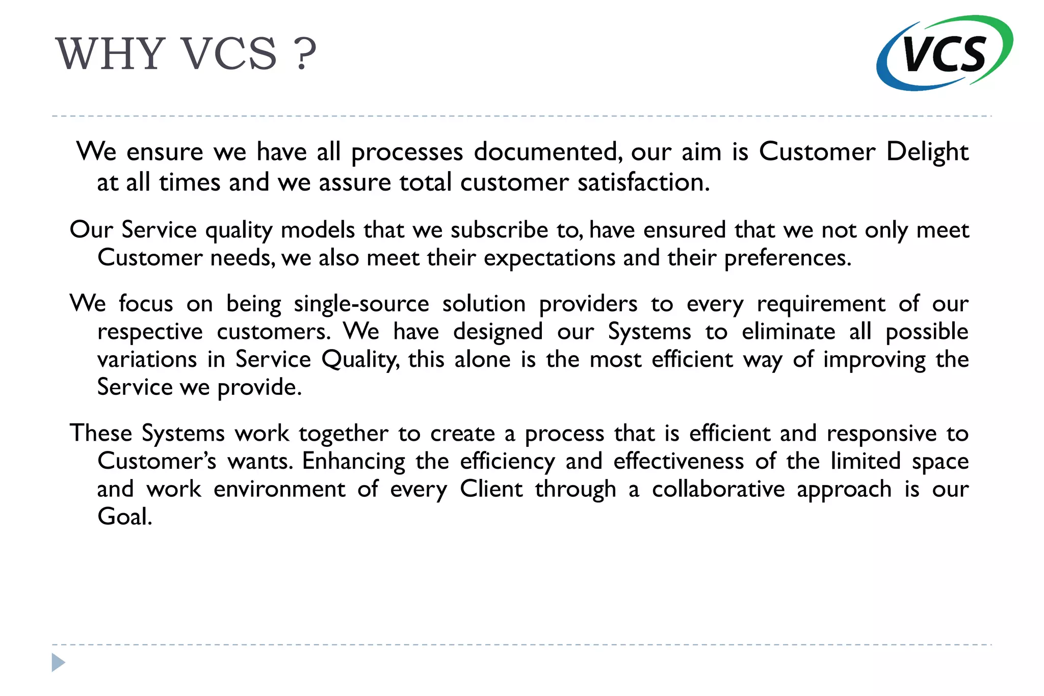 VCS presentation final | PPT