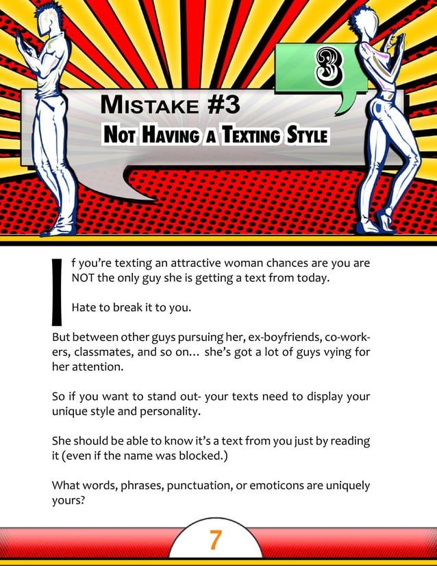 7 deadly texting mistakes | PDF | Dating | Family and Relationships