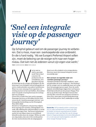 Seamless Customer-Passenger Journey op Schiphol | PDF
