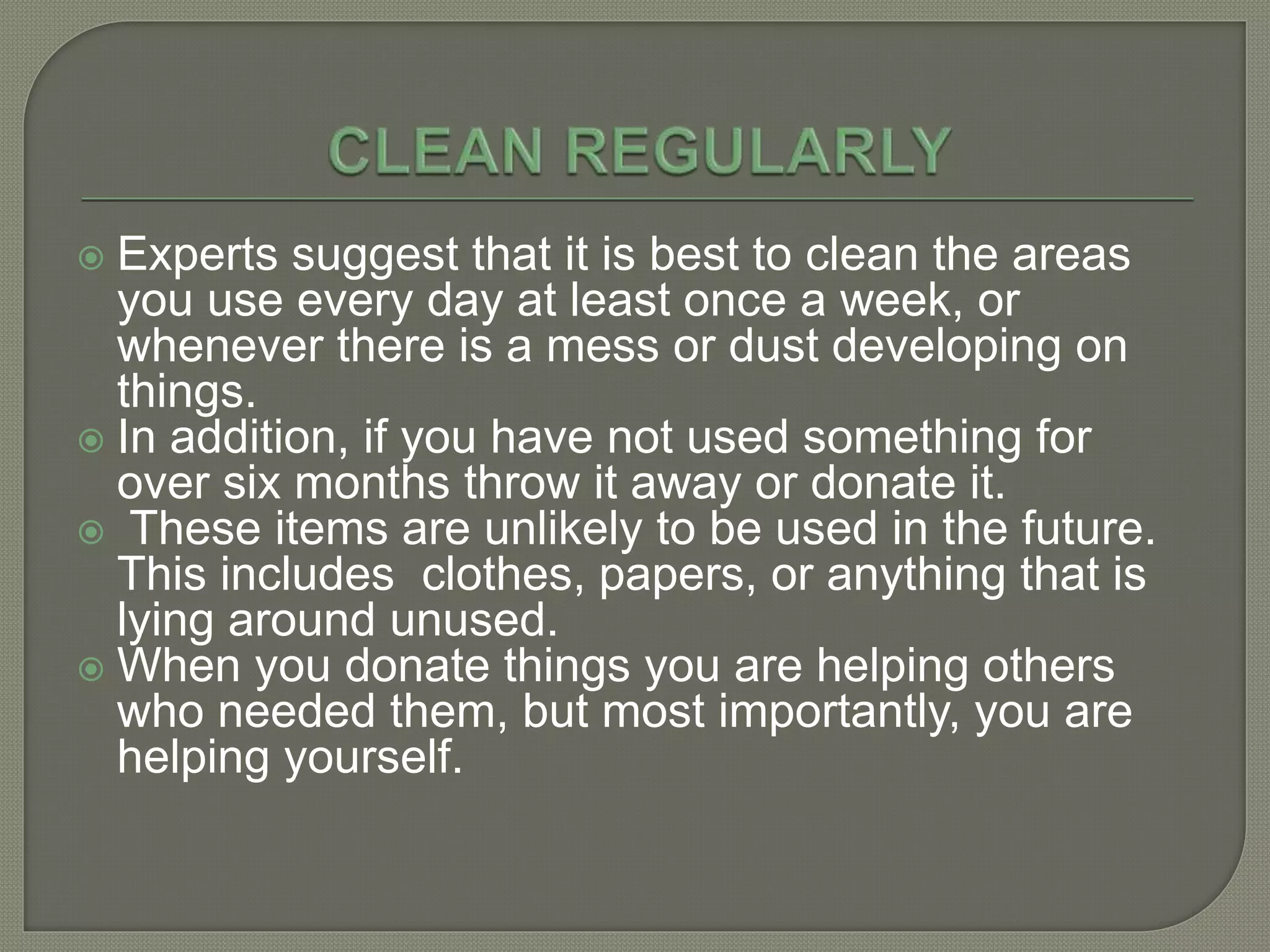 De-clutter your mind to decrease your stress | PPTX