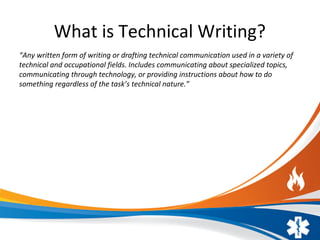 Technical Writing Presentation | PPT