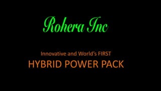 Hybrid Power Pack-Presentation | PPT