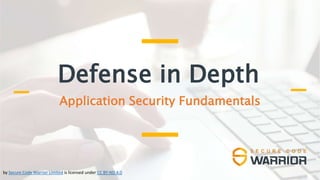 Secure Code Warrior - Defense in depth | PPTX