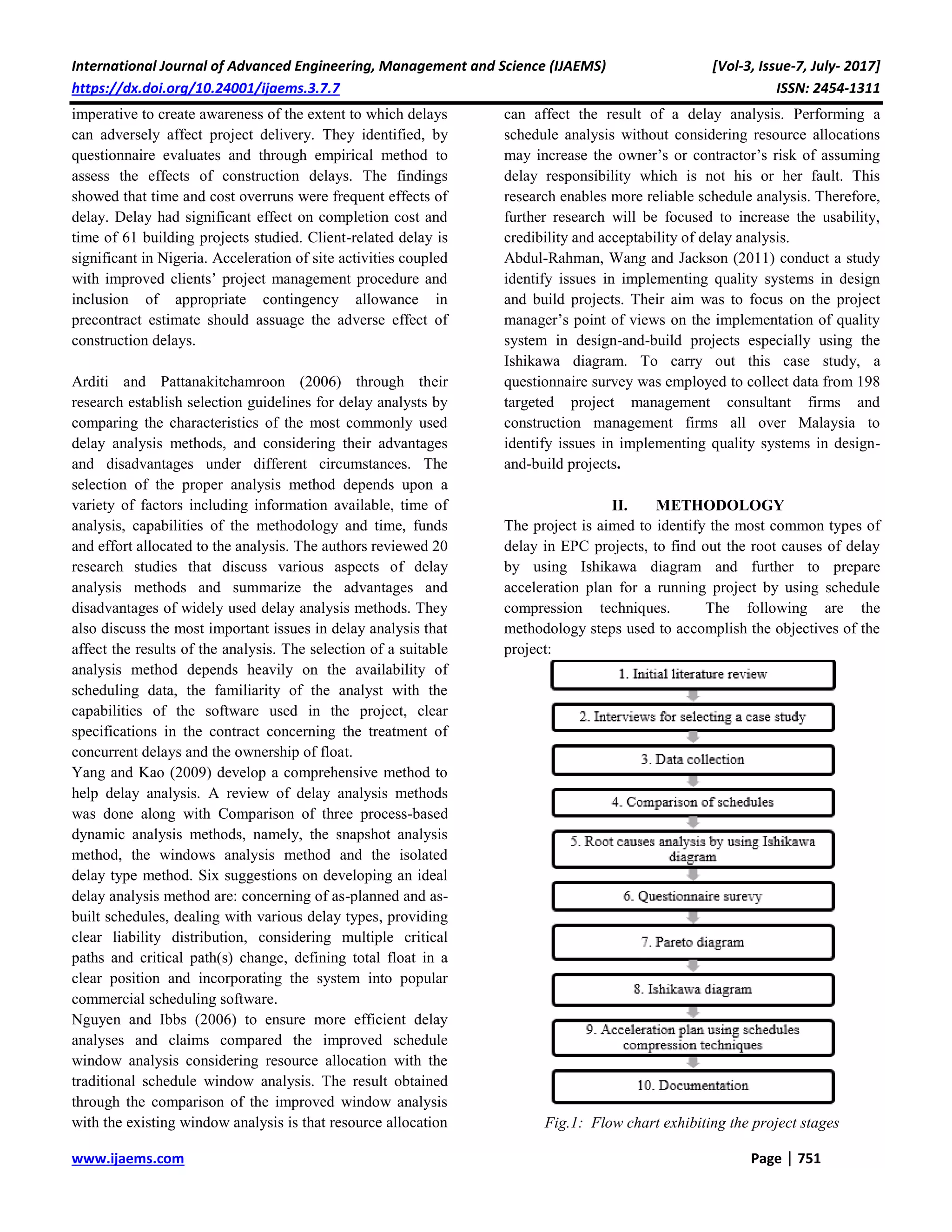 Delay Analysis in EPC Projects using Ishikawa Diagram | PDF