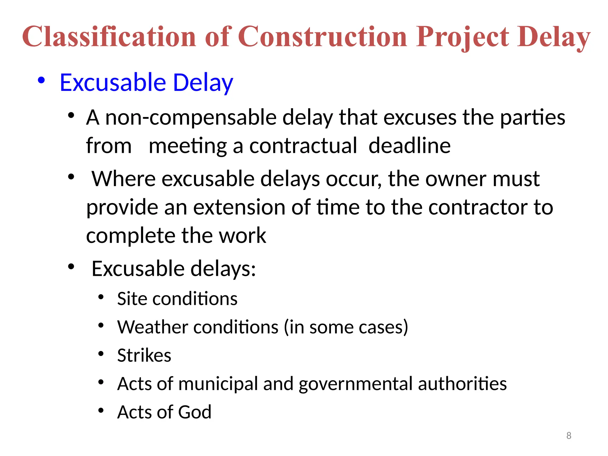 7 Delay and Disputes in the project management | PPTX