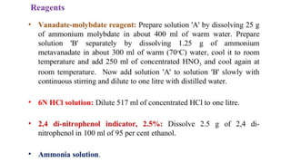 Determination of total phosphorus in plant materials | PDF