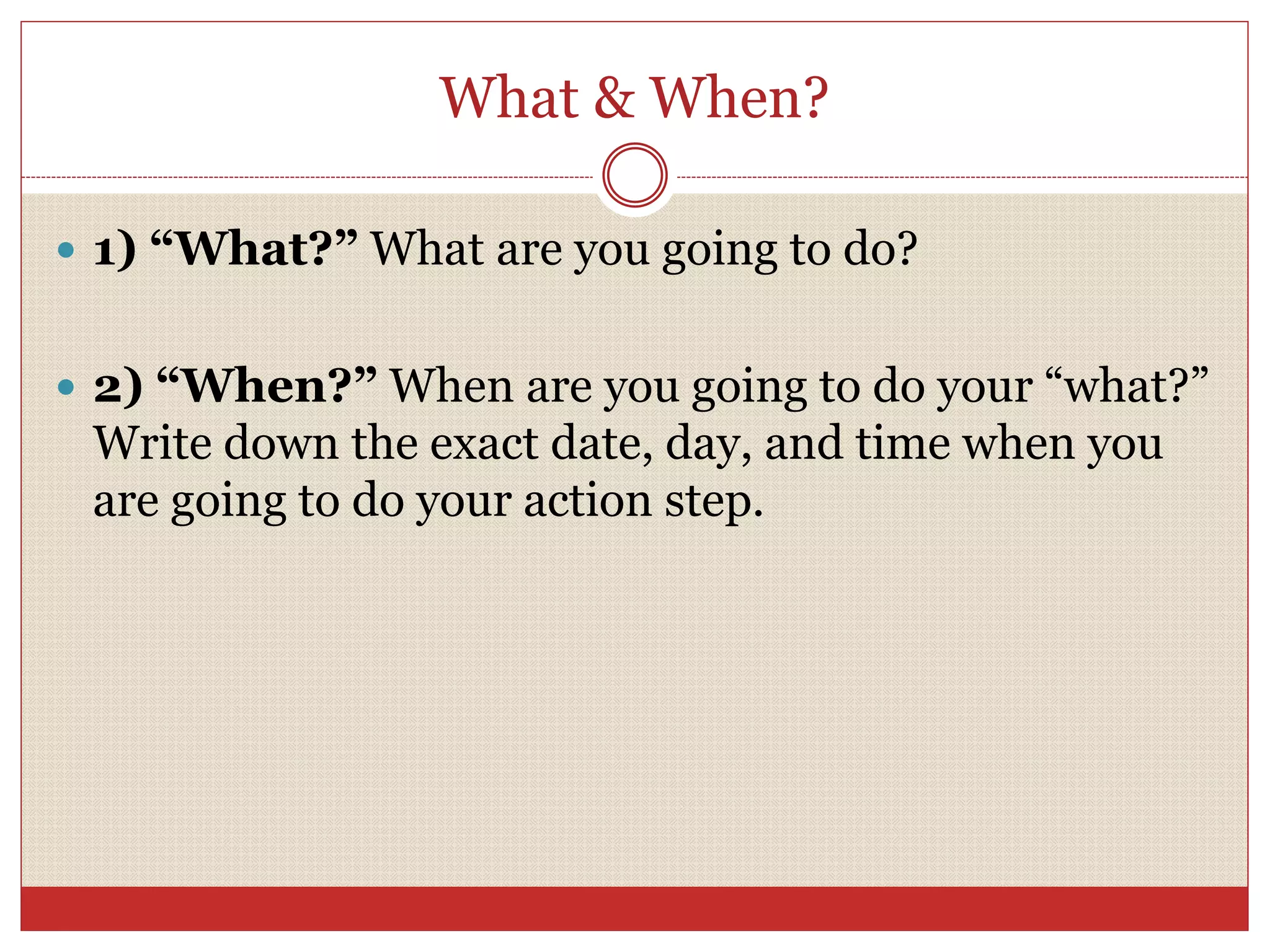 Develop specific action steps | PPTX