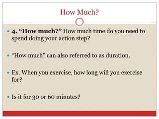 Develop specific action steps | PPTX