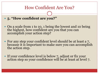 Develop specific action steps | PPTX