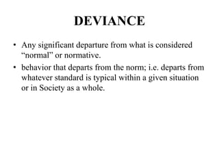 Deviance | PPT | Free Download