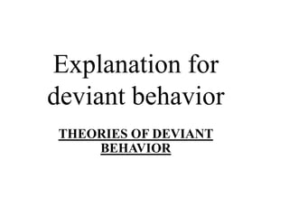 Deviance | PPT | Free Download