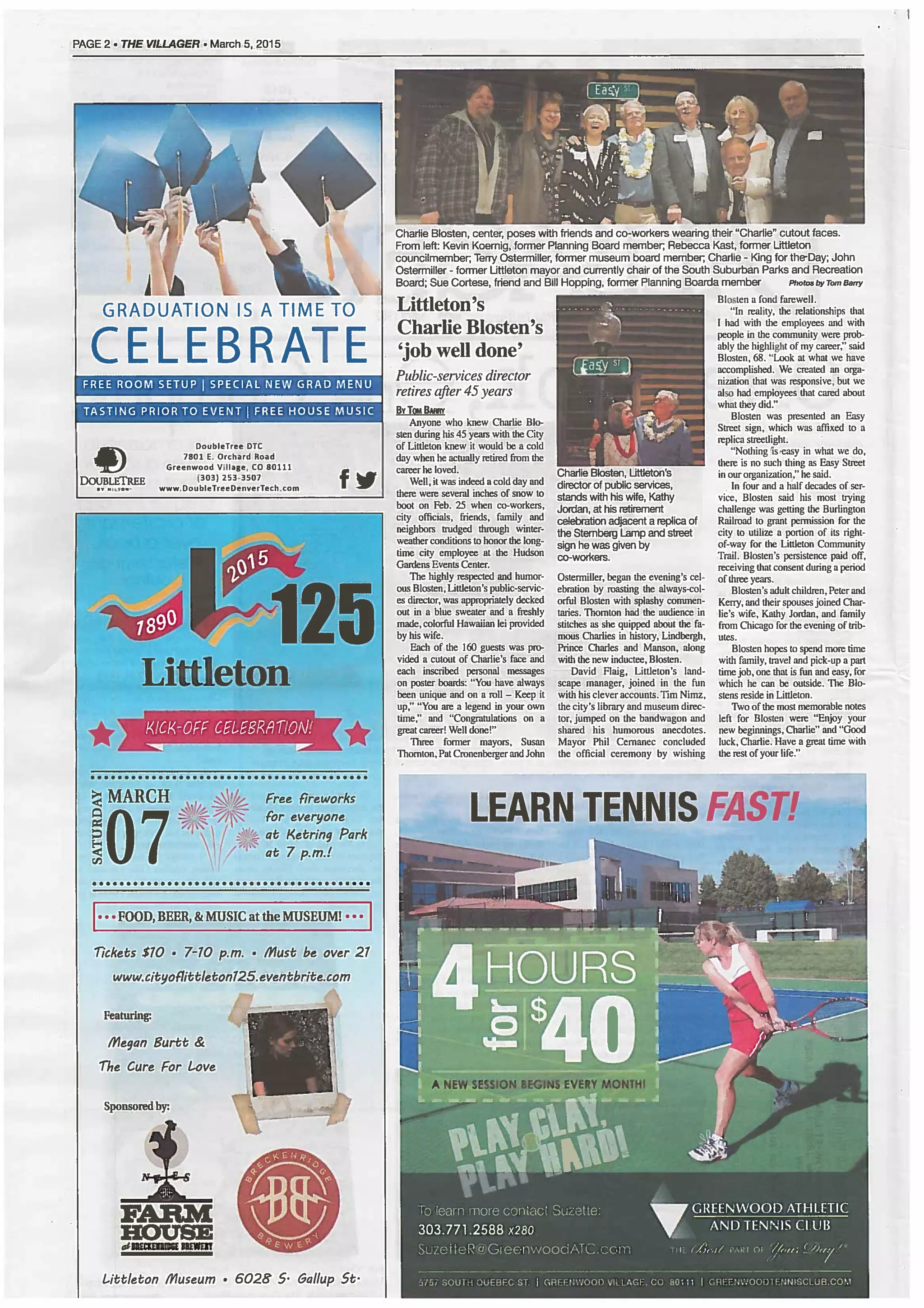 Graduation Ad Villager Newspaper 3-5-15 | PDF