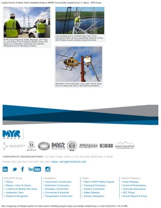 MYR Group MPRP | PDF