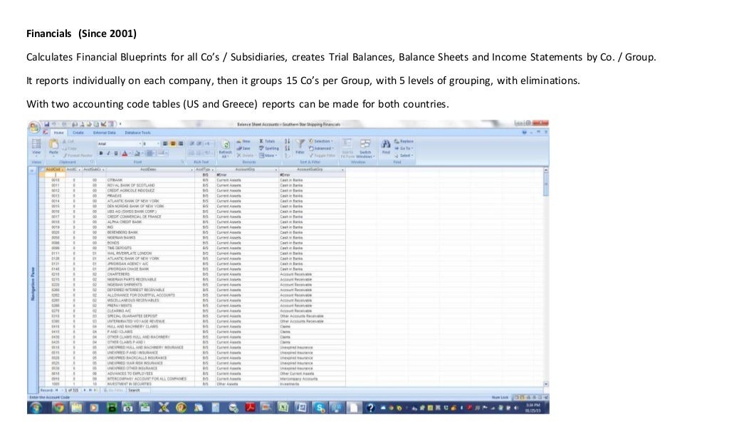Databases -Screenshots