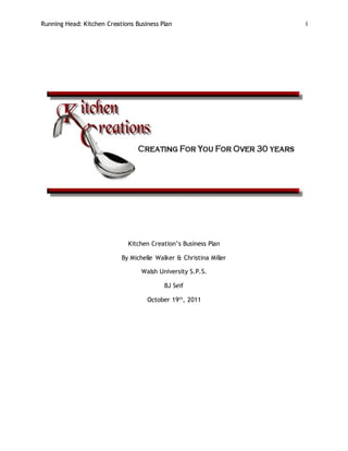Kitchen Creations Completed Business Plan[1] | DOCX