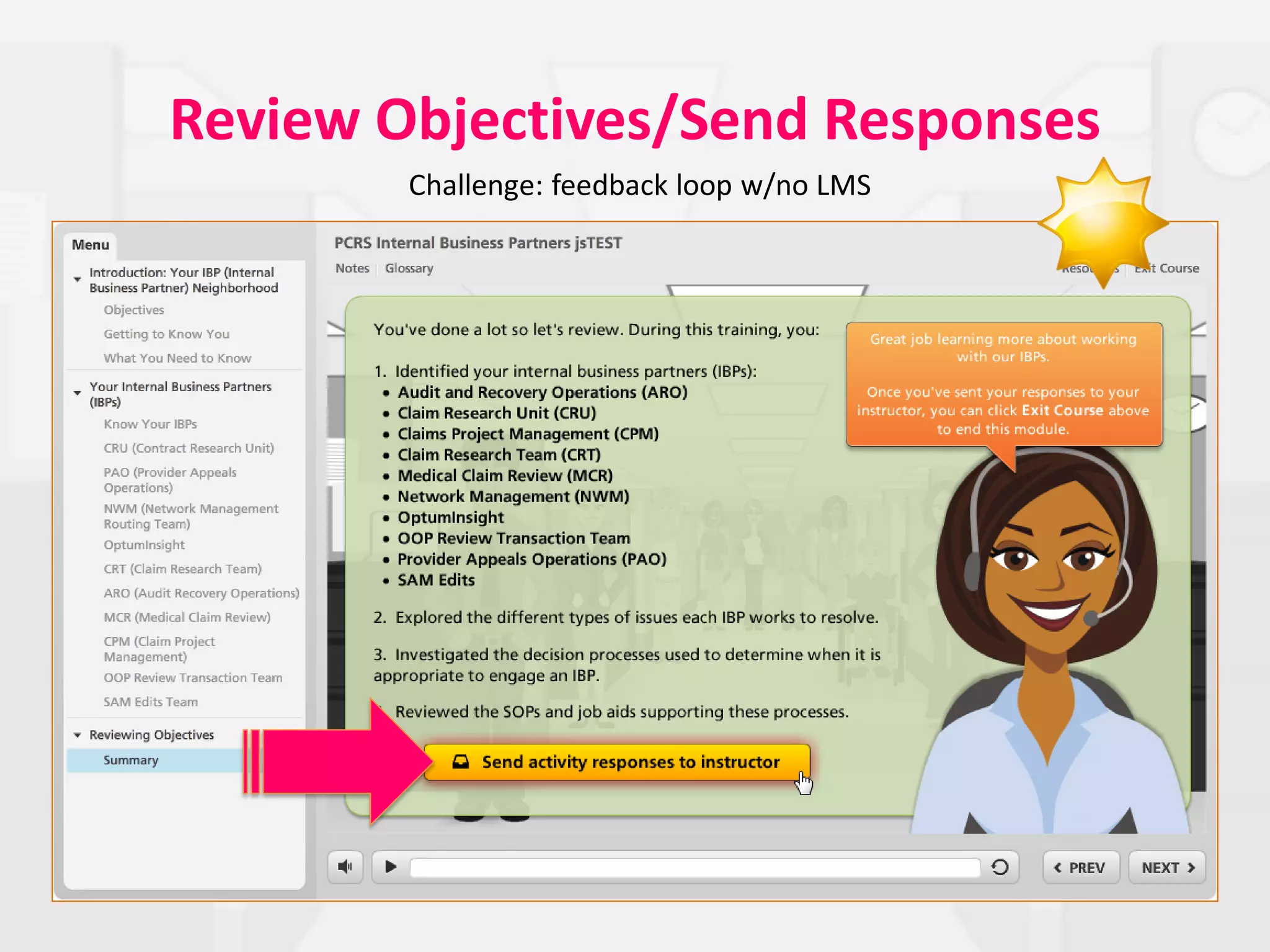 eLearning Work Showcase sample | PDF