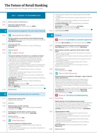 retail banking 1st_Final | PDF | Business Expos & Conferences | Events