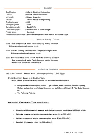 Essam Afifi CV 19-10-015 | PDF