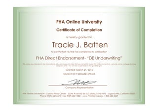 5 fha de underwriting_certificate_tracie_batten | PDF