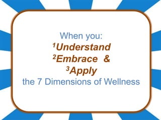 7 Dimensions of Wellness | PPTX | Wellness | Healthy Living