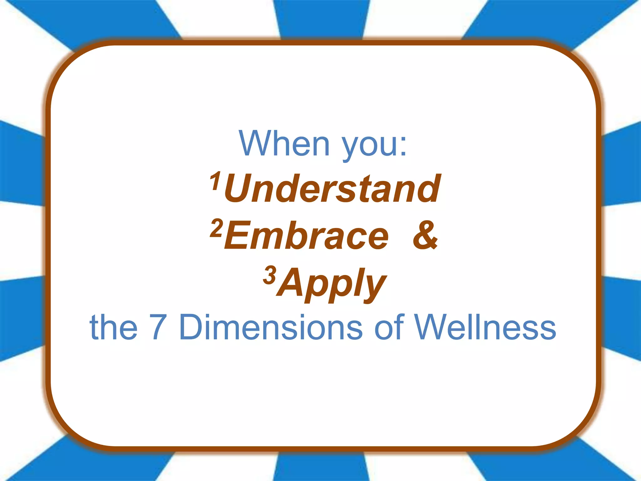 7 Dimensions of Wellness | PPTX