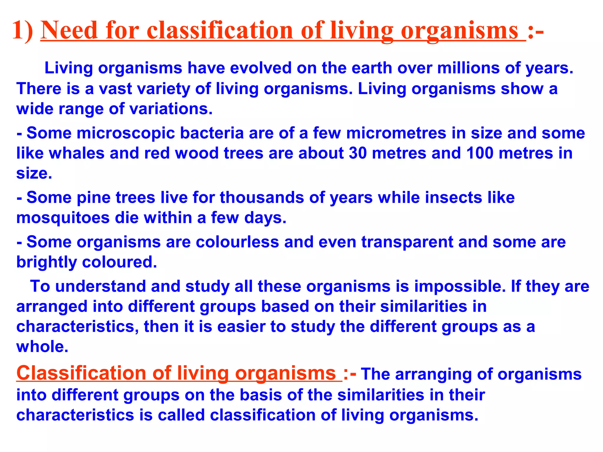 diversity in living organisms | PPT