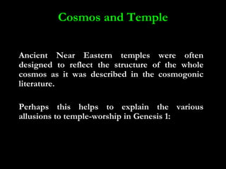 Iain Provan: What is Creation? | PPTX