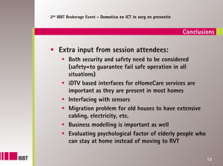 7 domotica in zorg en preventie | PDF