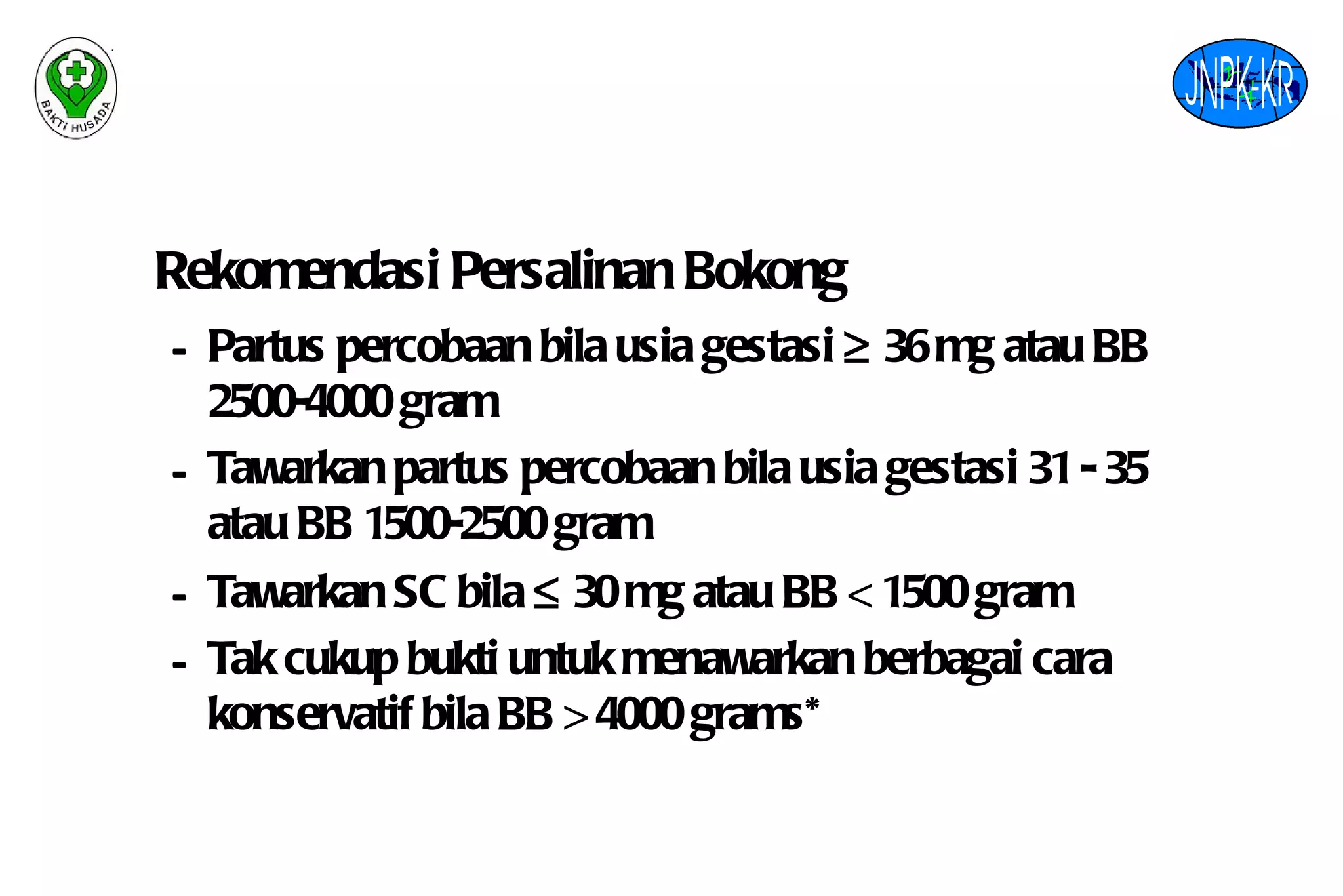 7d persalinan sungsang | PPT