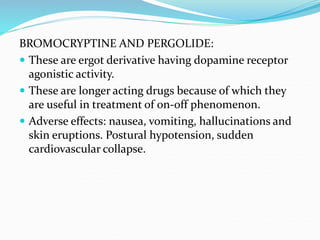 7) DRUG THERAPY FOR PARKINSONISM.ppt