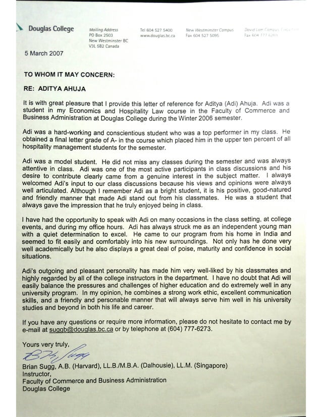 Douglas College Reference | PDF