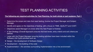 Test planning & estimation | PPTX