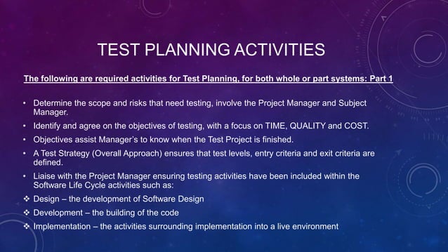 Test planning & estimation | PPTX | Computer Software and Applications ...