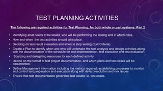 Test planning & estimation | PPTX