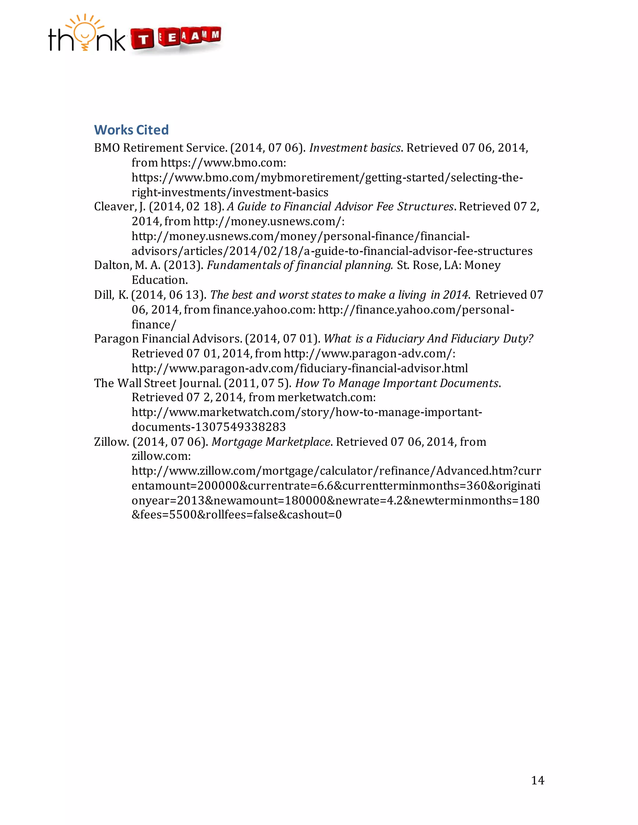 Case 1 Final PFP | DOCX | Business Accounting & Finance | Business