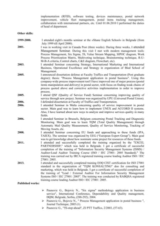 CVGoranPaunovicEnglish | PDF