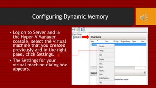 Server 2012 R2: Creating and Configuring Virtual Machine Settings | PPT