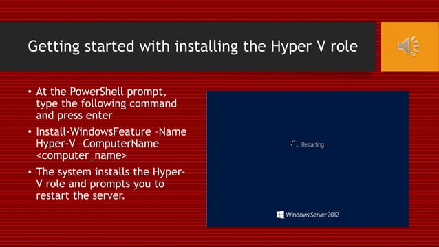 Server 2012 R2 Creating And Configuring Virtual Machine Settings Ppt