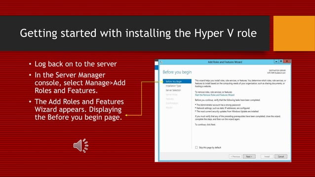 Server 2012 R2: Creating and Configuring Virtual Machine Settings | PPT