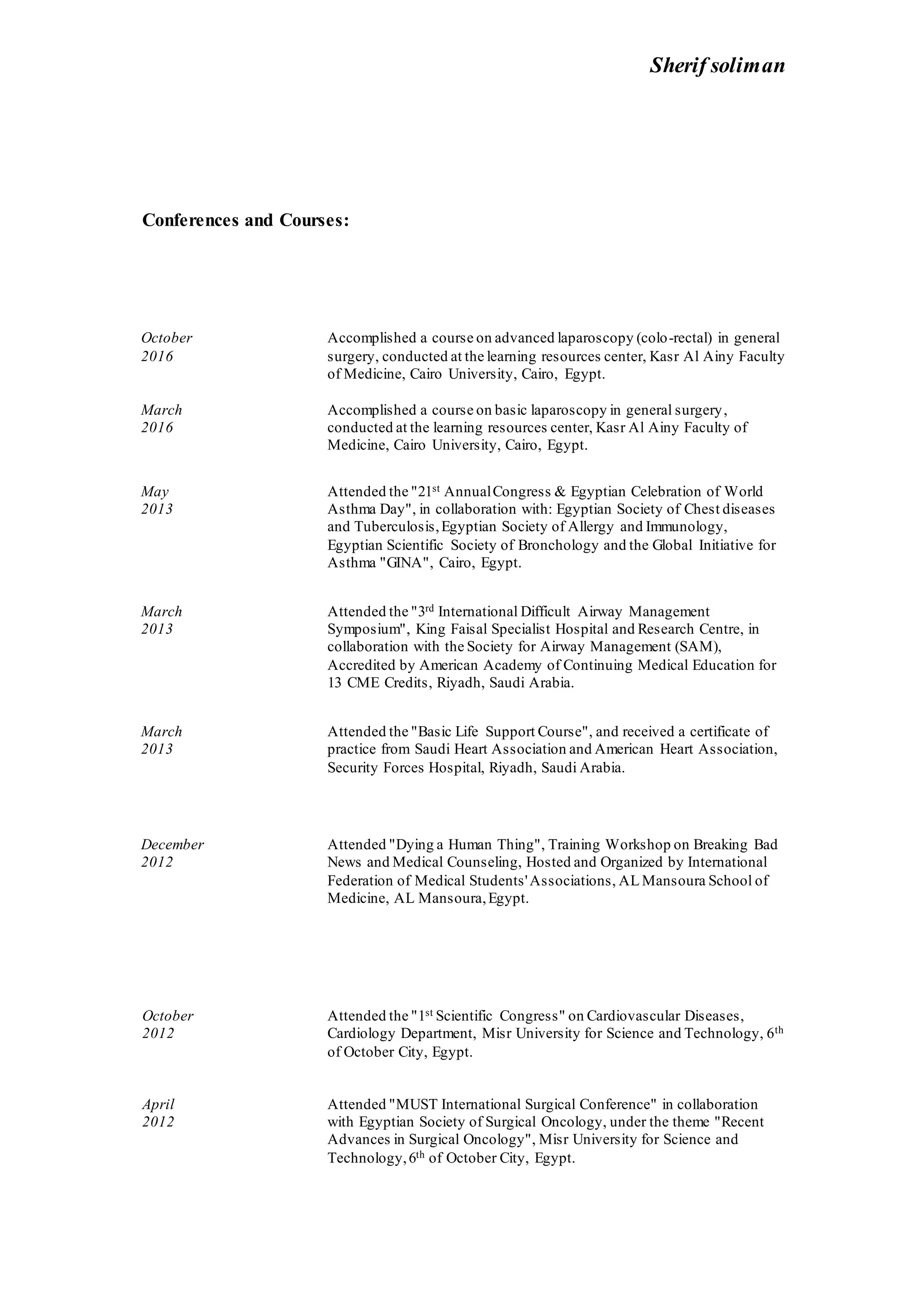 Sherif Soliman C.V | DOCX