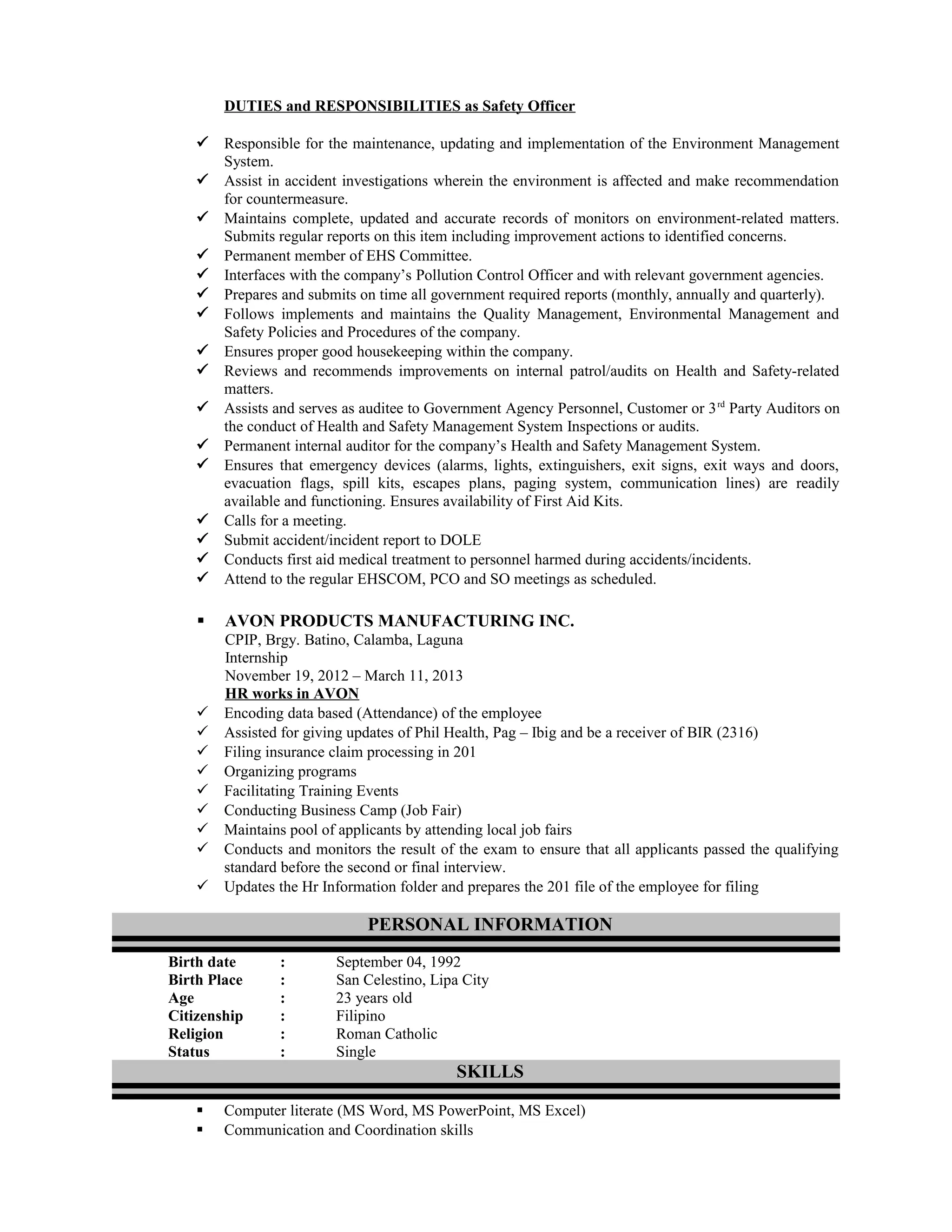 RESUME | PDF