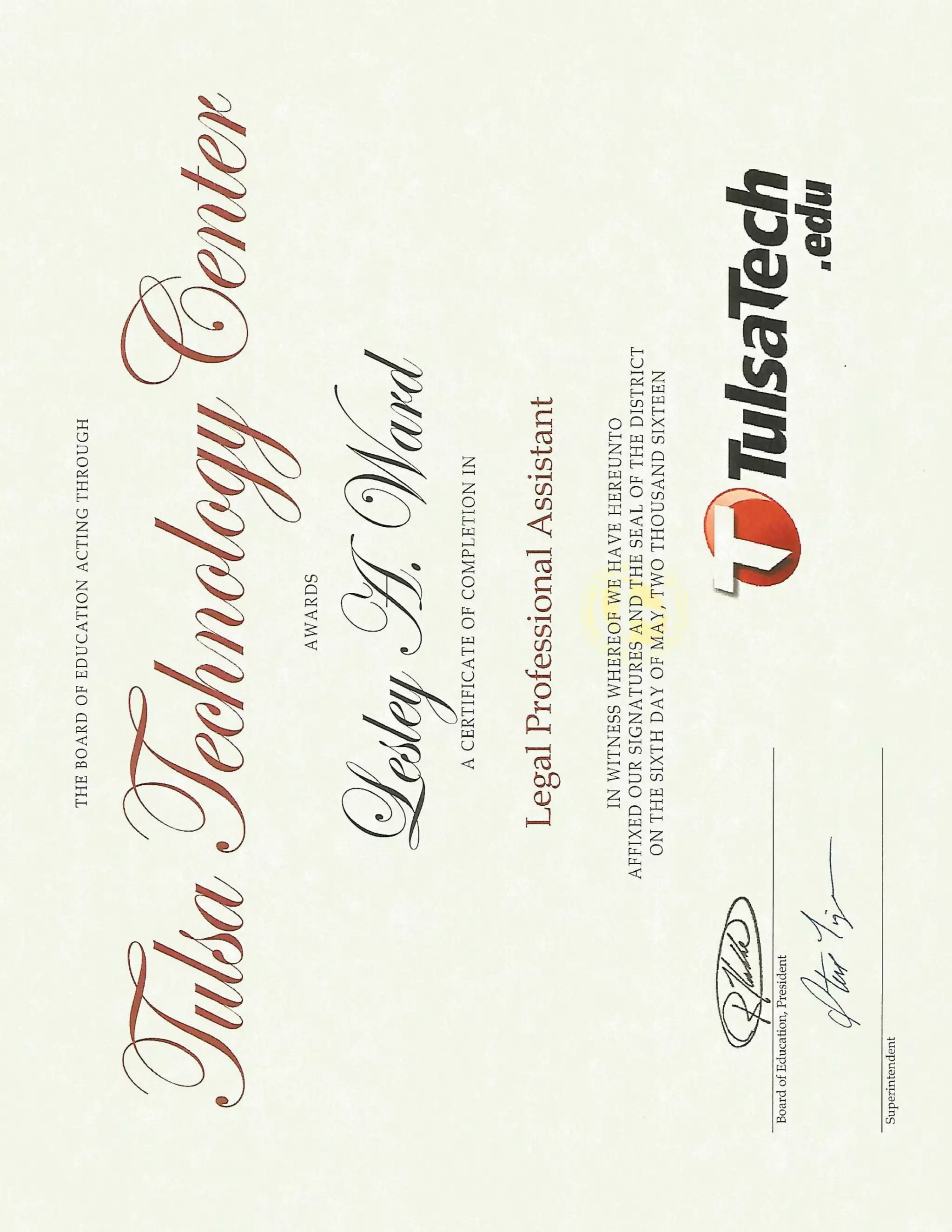 Tulsa Tech Grad Cert | PDF