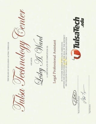 Tulsa Tech Grad Cert | PDF