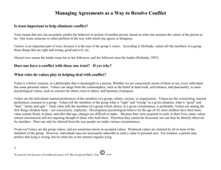 Managing Agreement as a Way to Resolve Conflict | DOC