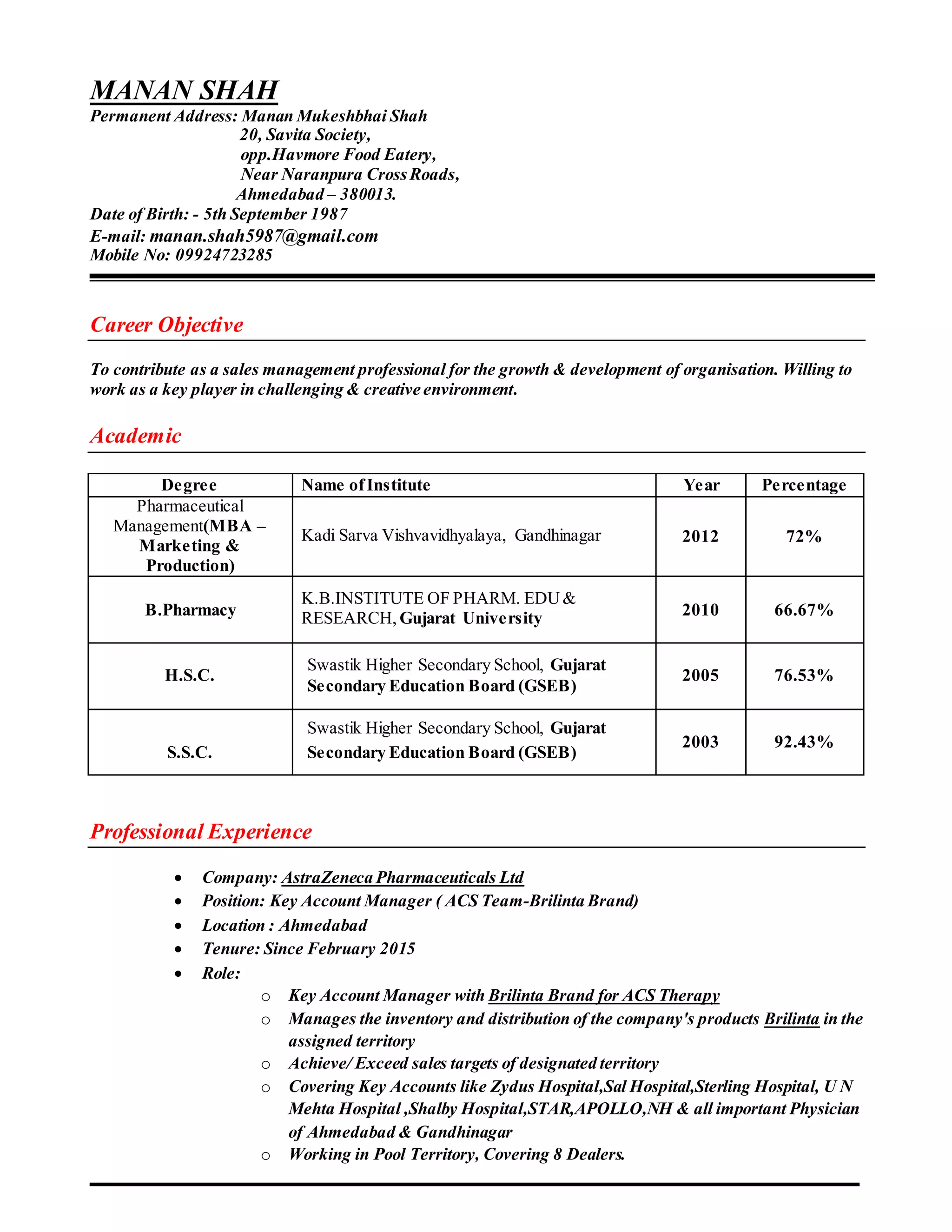 Manan shah updated resume | DOCX