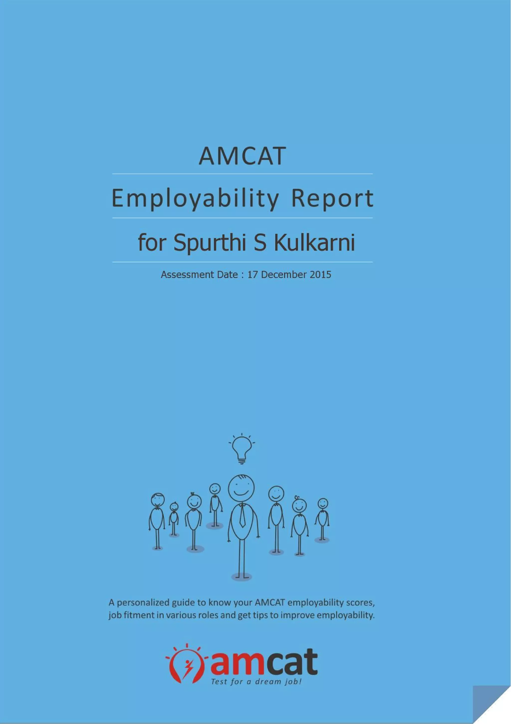 amcat report card | PDF