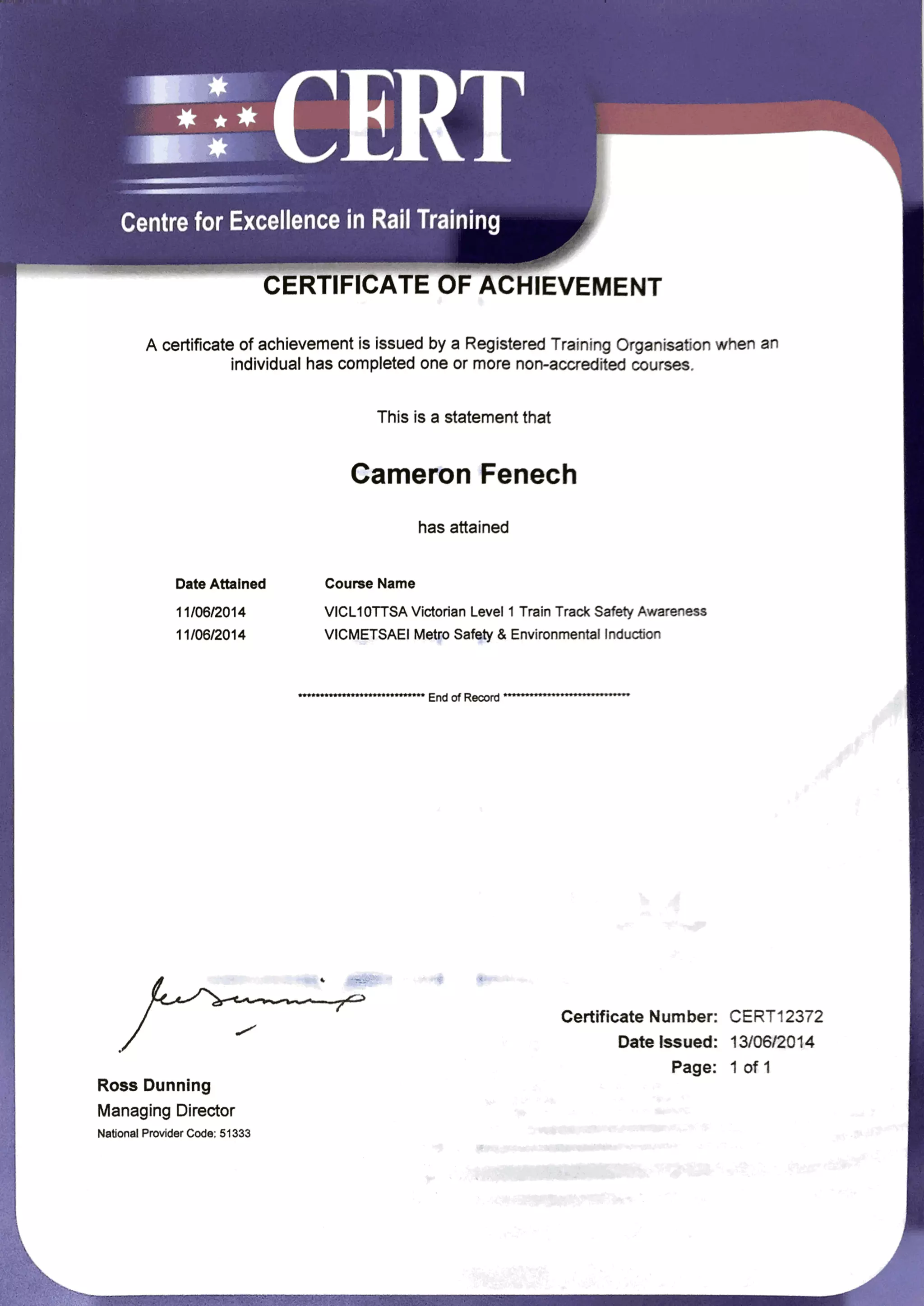 Cert 3 in ESI - gipps tafe | PDF