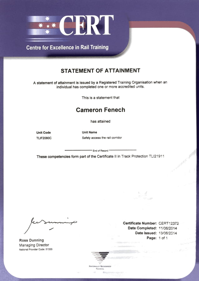 Cert 3 in ESI - gipps tafe | PDF