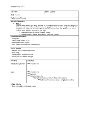 #8 - Themes in Music | DOCX